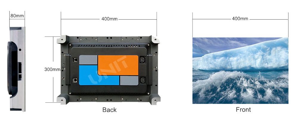400x300 LED Panel Screen P1.25 P1.56 P1.667 P1.923 HD 3D LED TV