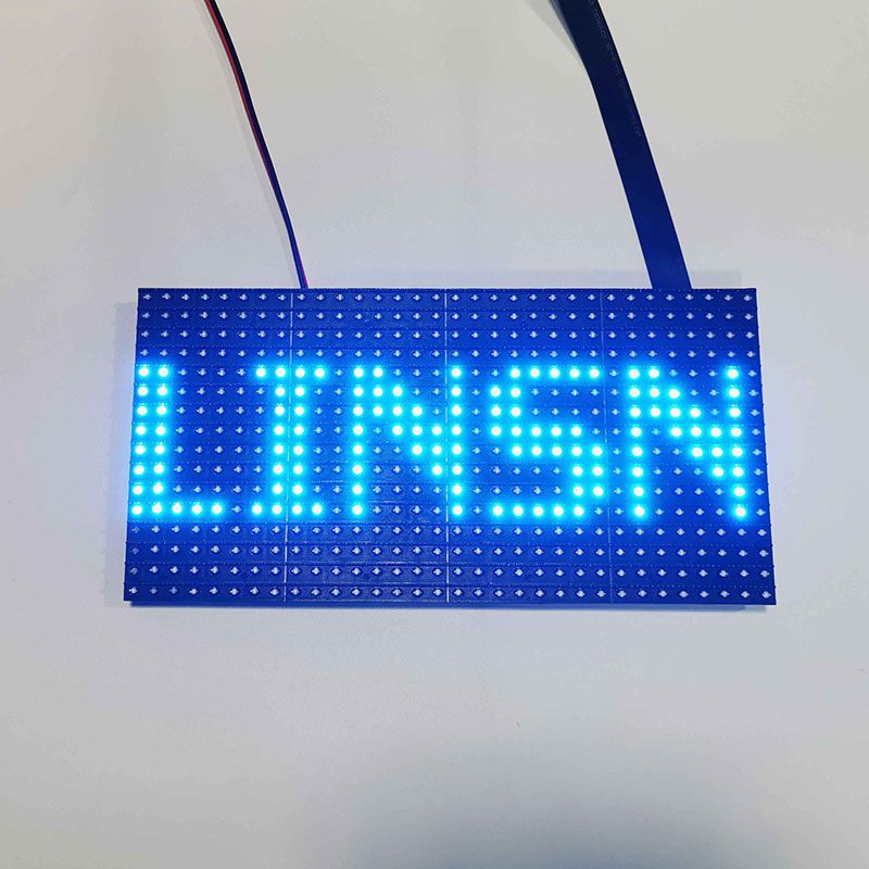 P10 Single Blue Color Outdoor LED Module Panel 320x160 - LeemanLED