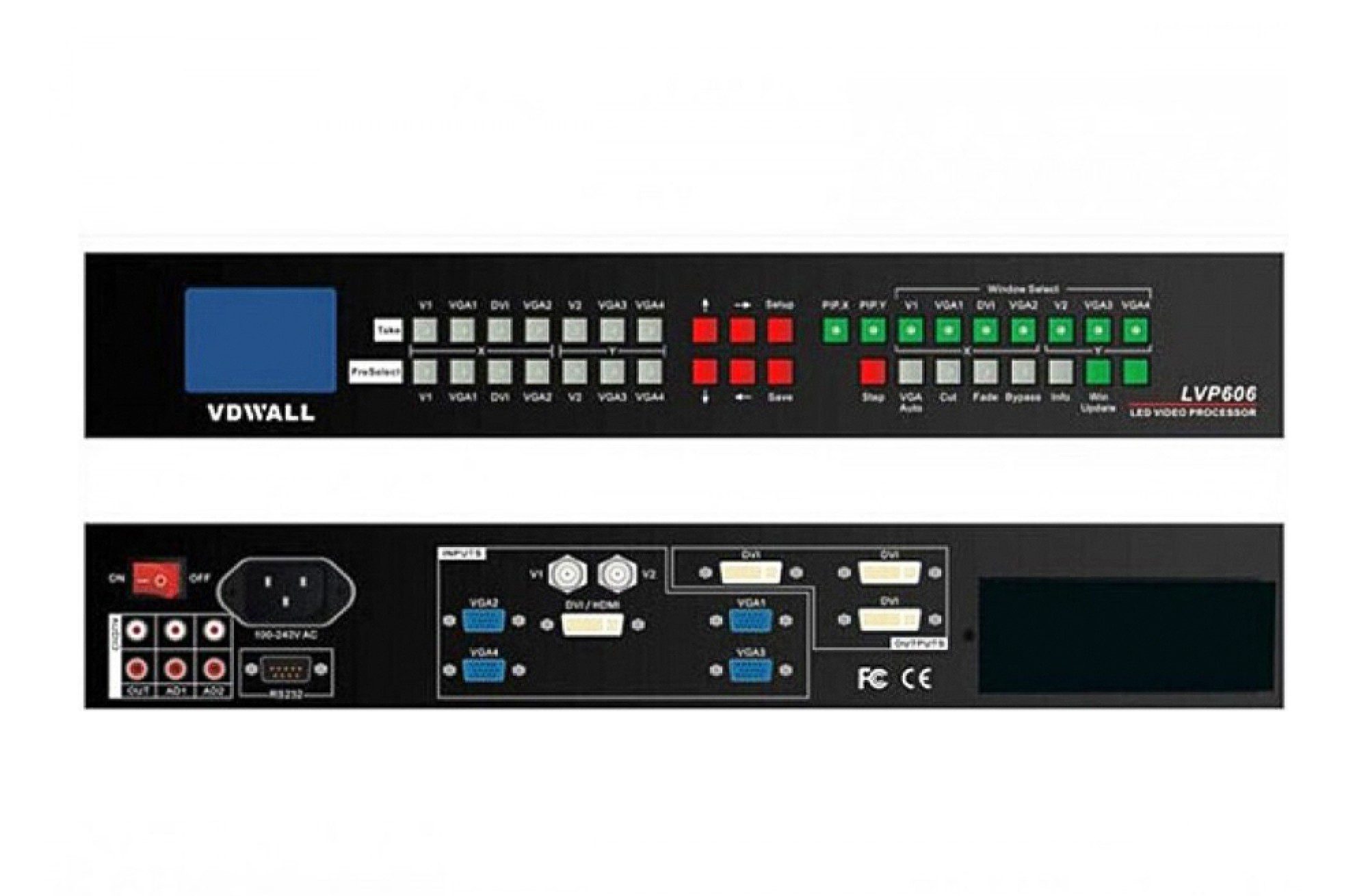 VDWALL LVP606 HD LED Video Sending Card Box - LEEMANLED.COM
