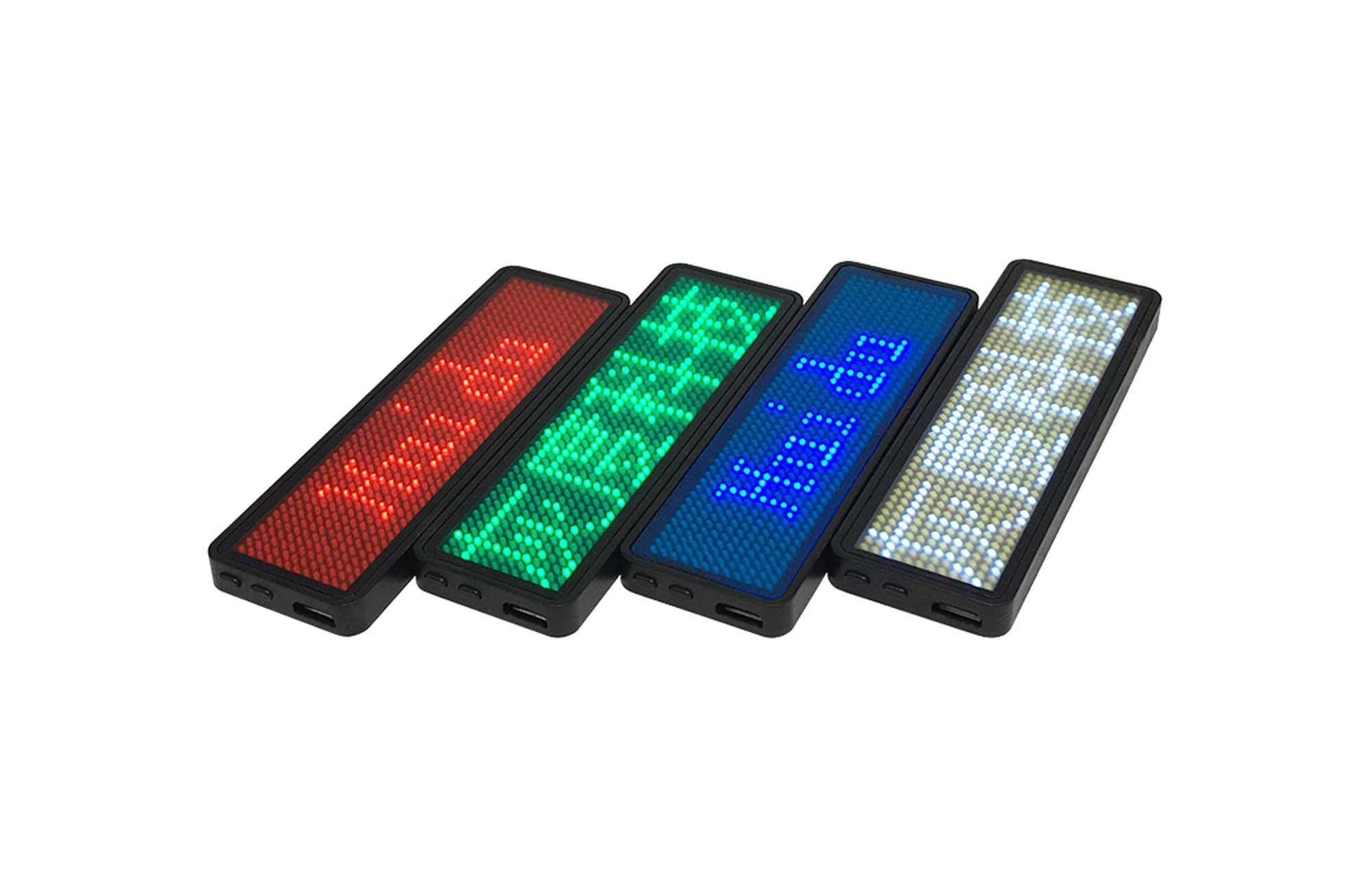 LED Name Badges Mini Led Screen Built-in Lithium Battery Led Name Tag