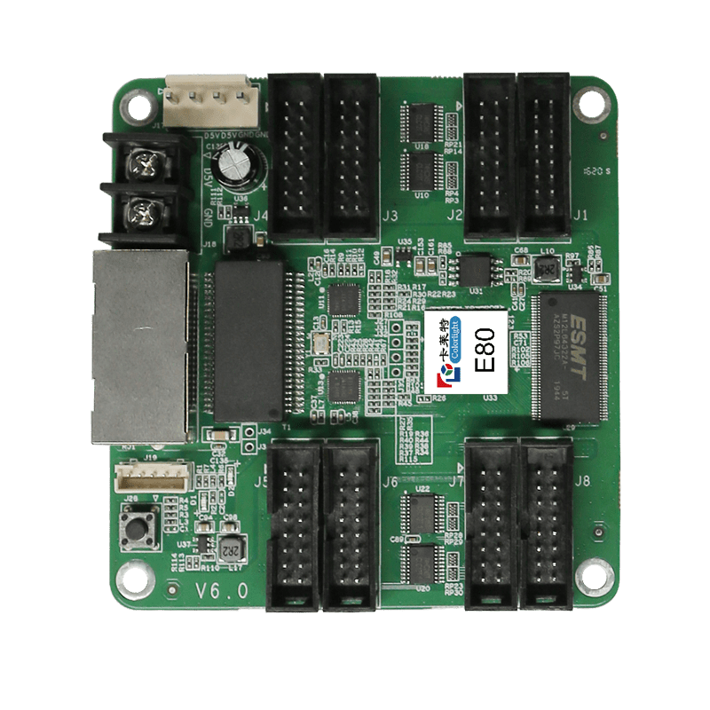 Colorlight E80 Receiving Card HUB75 Synchronous LED Screen
