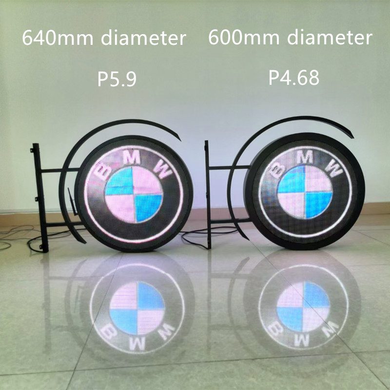 Double Sided LED Sign P8 P4.68 P4 Outdoor Circular LED Display