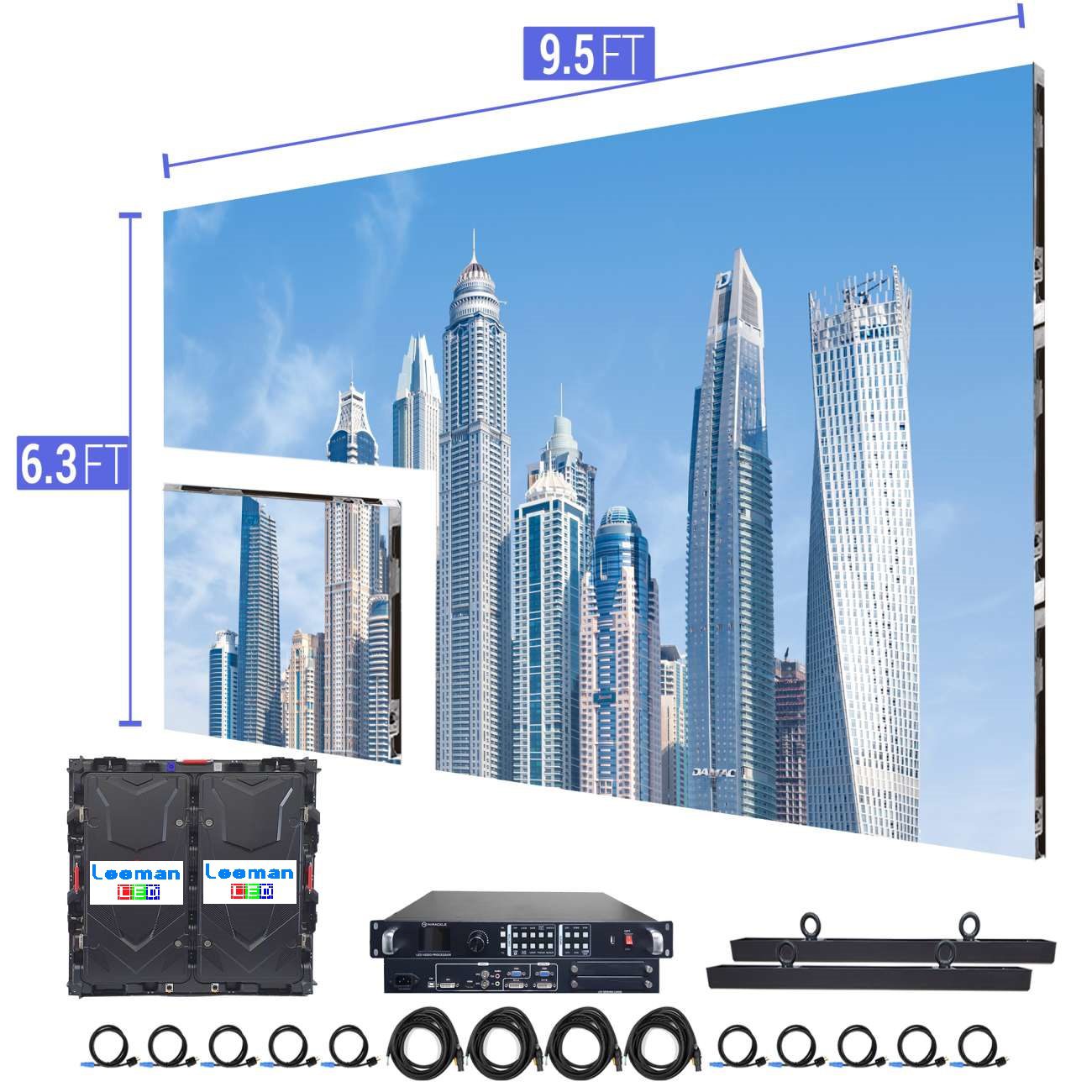 P8 Outdoor Full Color LED Display Module 960x960 - LeemanDisplay.com