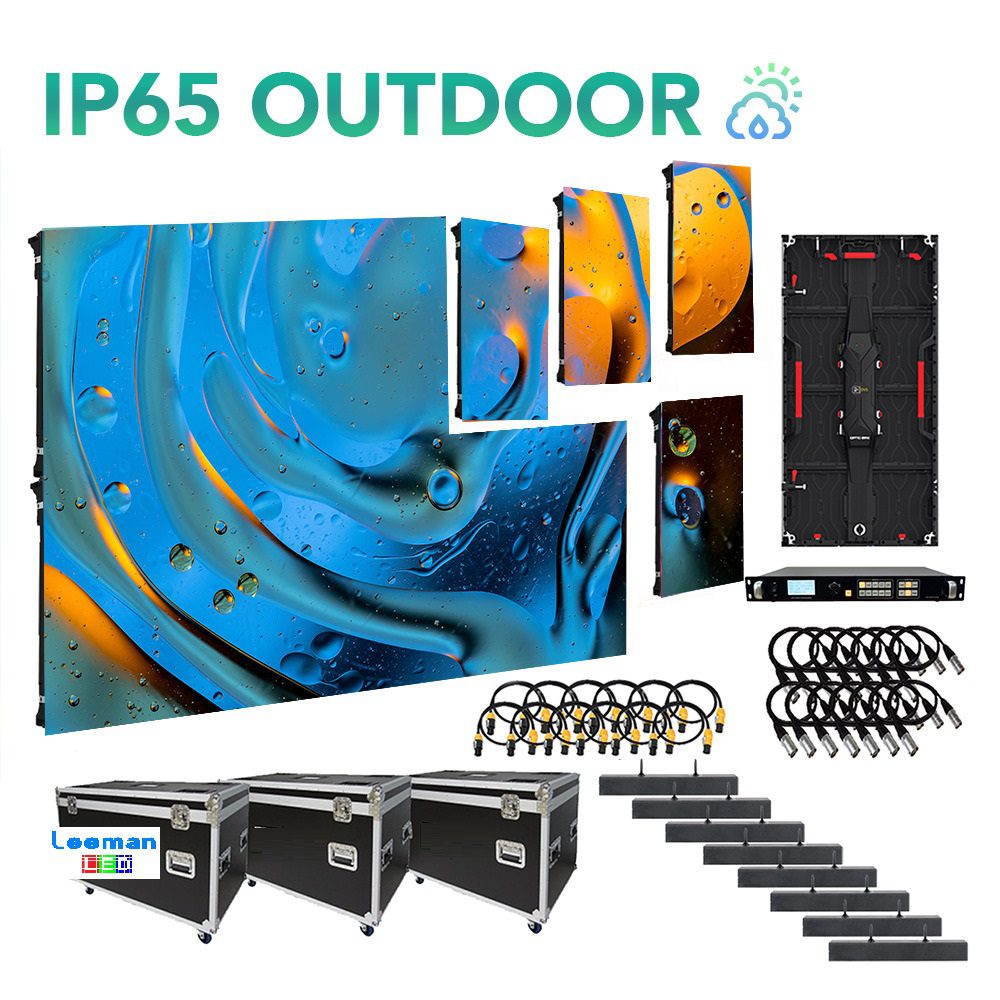 1000x500 Outdoor LED Display P3.91 NationStar Gold Wire LED