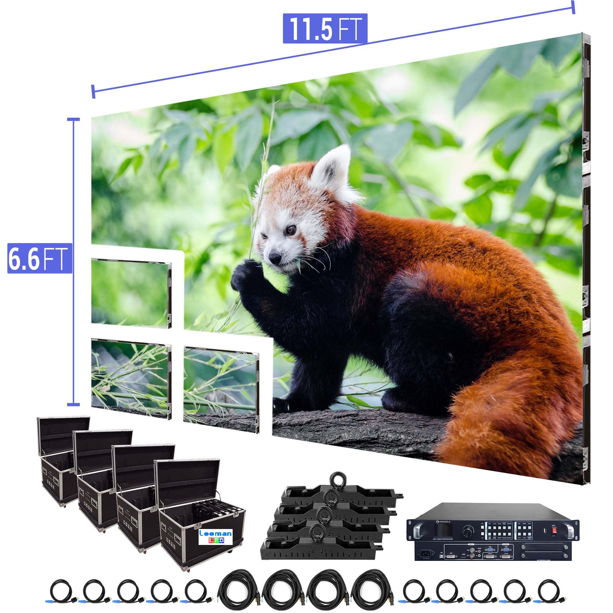 P2.6 Outdoor 500X1000 Renal LED Screen Display Curved LED Cabinet