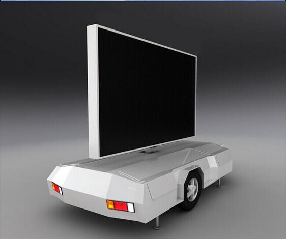 Outdoor Solar LED Trailer Display Screen | Mobile LED Screen Trailer Sign