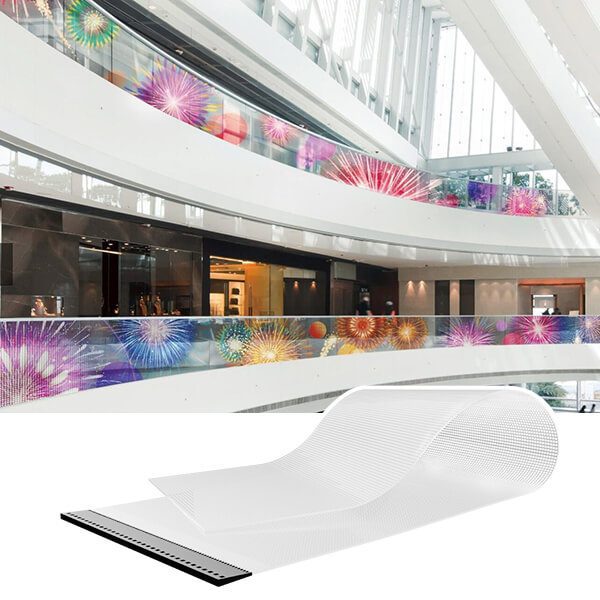 Adhesive LED Film Screen | Flexible Transparent LED Film Display