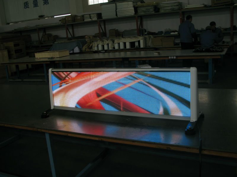 Taxi LED Screen For Car Bus - P2 Taxi Top LED Display Sign Light