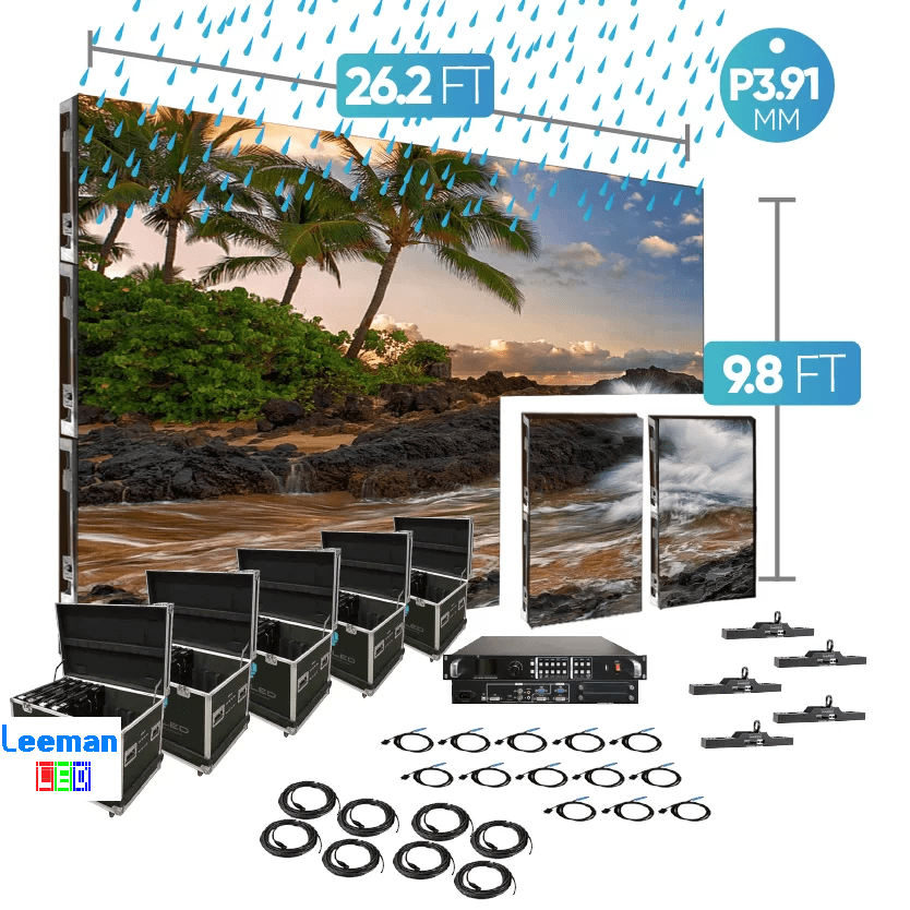 500x1000 P4.81 Indoor LED Display Price Video Advertising LED Screen